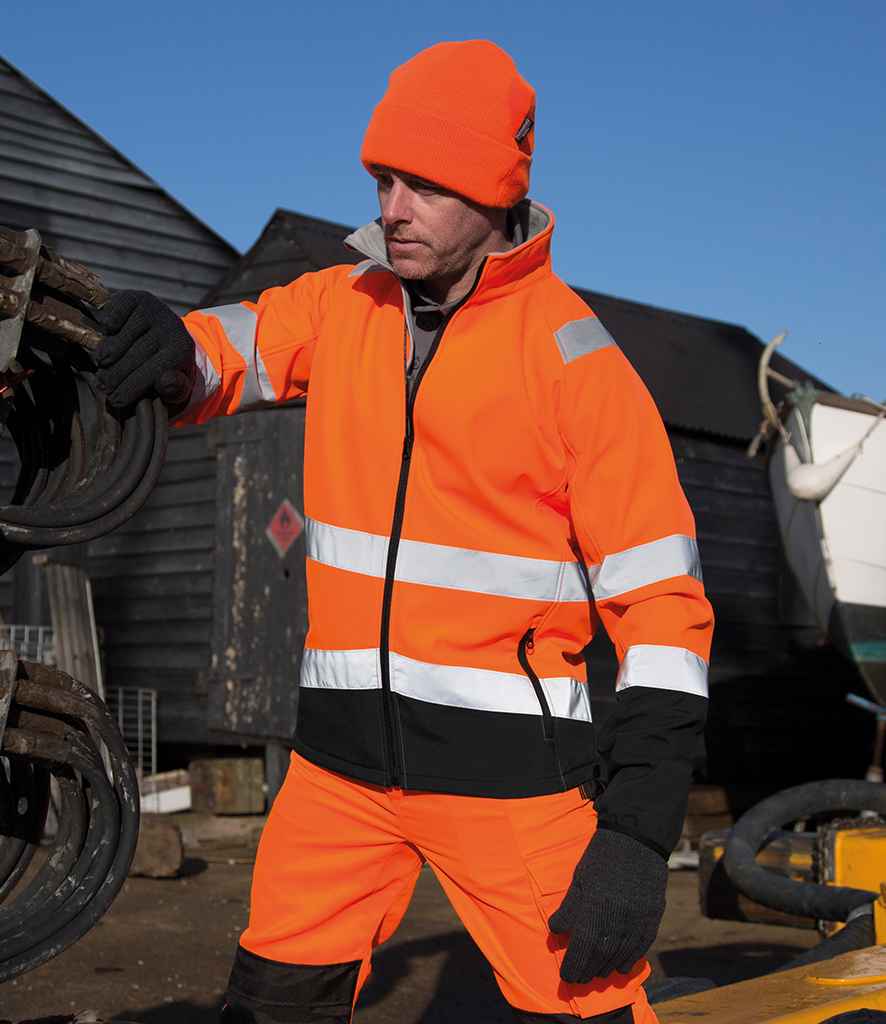 RS450 Result Safe-Guard Printable Safety Soft Shell Jacket | WPWS